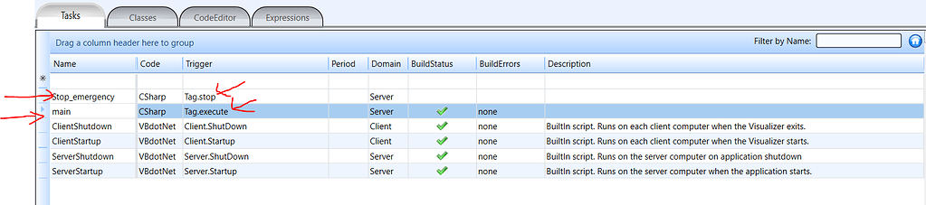 Task of script in Factory studio - Scripts, SQL, .NET Framework - Tatsoft
